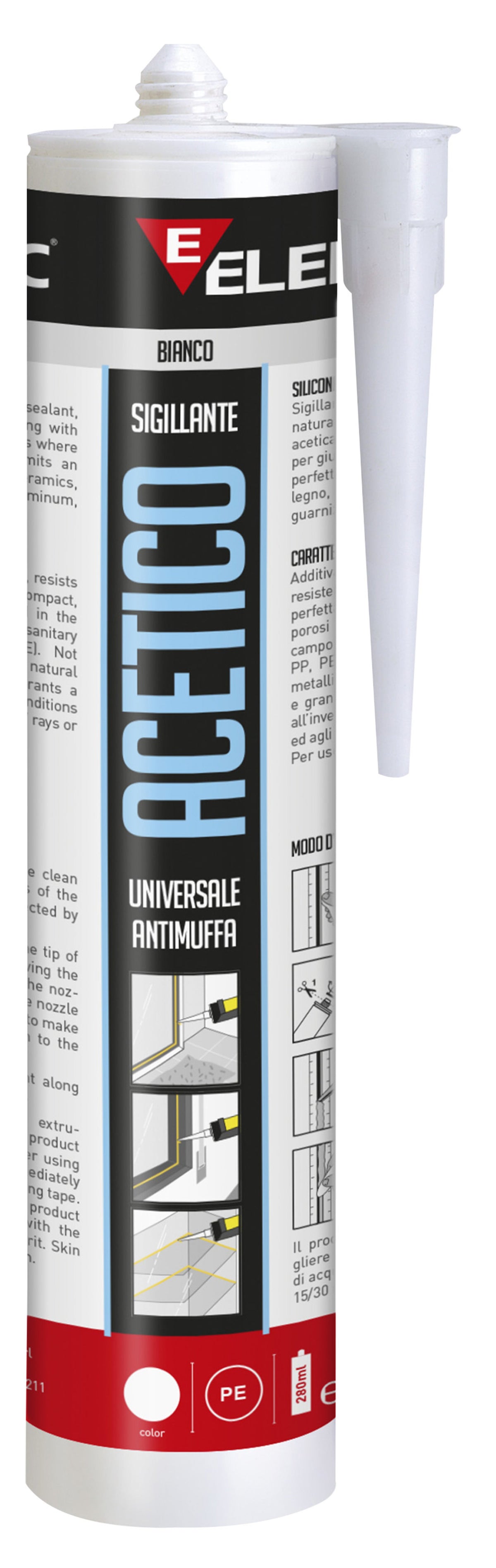 SIGILLANTE SILICONICO ADDITIVATO CON AGENTE ANTIMUFFA E RESISTENTE AI ...